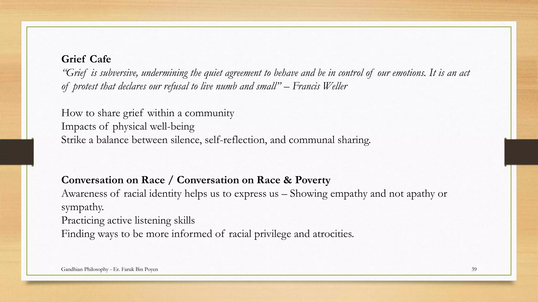 Workshop on Gandhian Philosophy | PDF