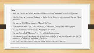 Workshop on Gandhian Philosophy | PDF