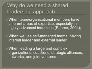 Shared leadership in teams and organizations | PPTX | Business ...