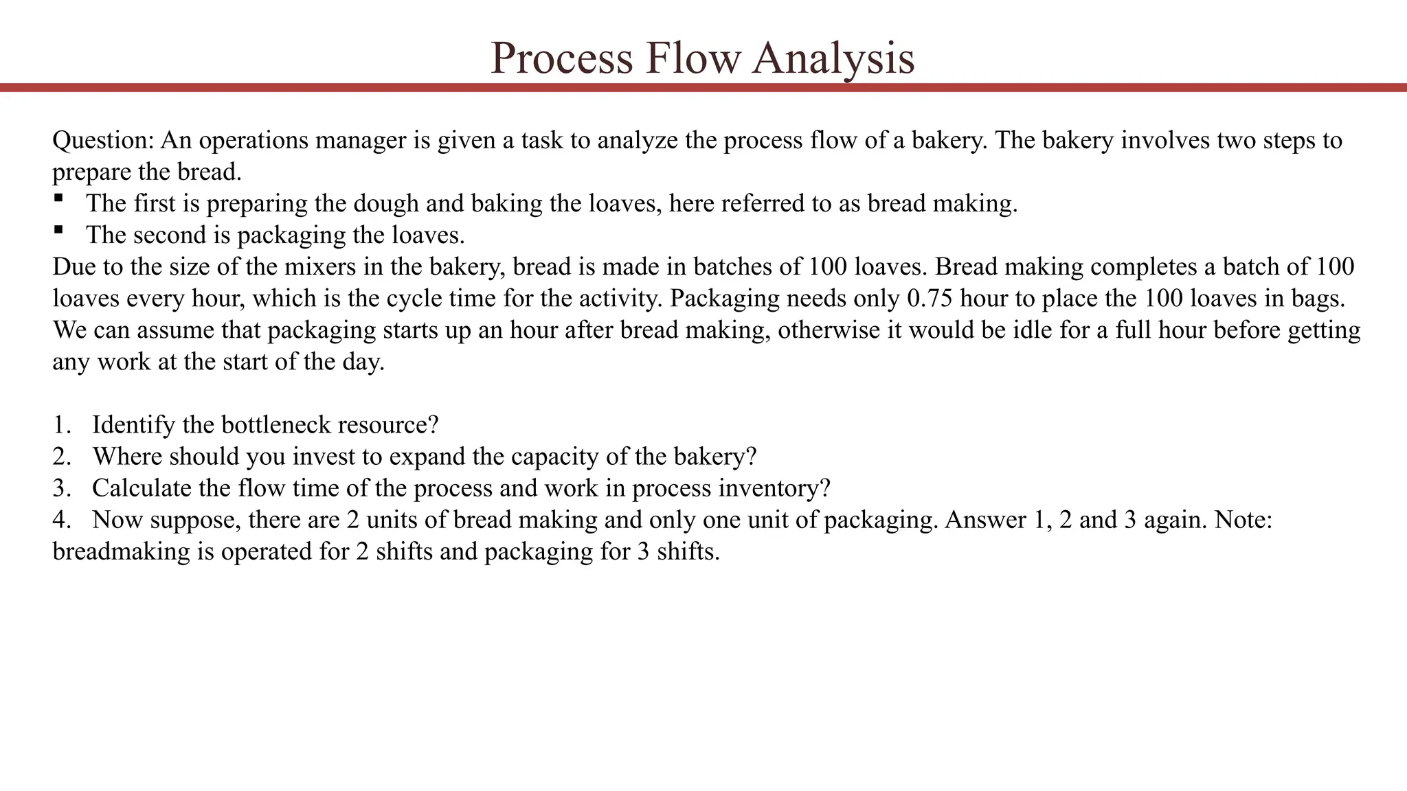 process design and analysis oprations and supply chain management | PPT