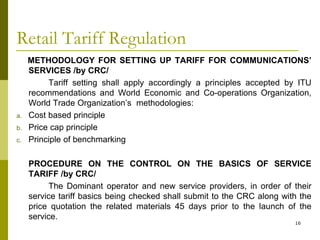 ICT sector Tariff Policy in Mongolia | PPT