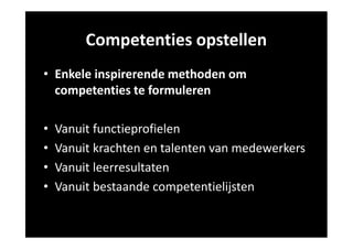 Sessie 51 ppt competentieprofielen_opstellen | PDF