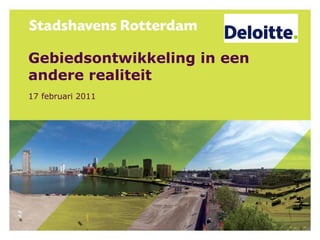 Sessie a deloitte en projectmanagementbureau rotterdam | PDF