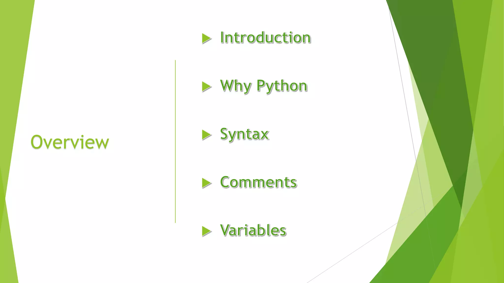 Python Introduction | PPT
