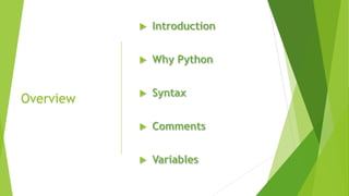Python Introduction | PPT