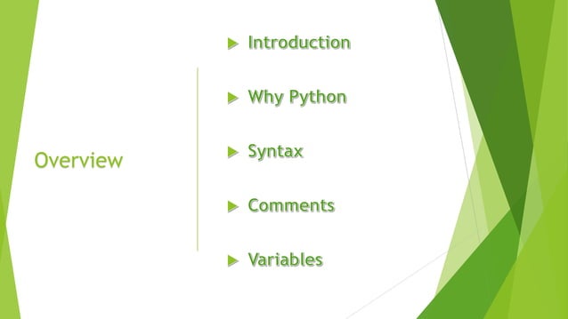 Python Introduction | PPT