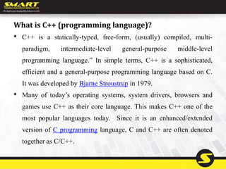 Session 1 - c++ intro | PPT