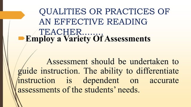 Session-1-The-Reading-Teacher.pptx | Educational Assessment | Education