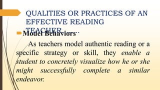 Session-1-The-Reading-Teacher.pptx | Educational Assessment | Education