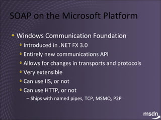 Session 1: The SOAP Story | PPT