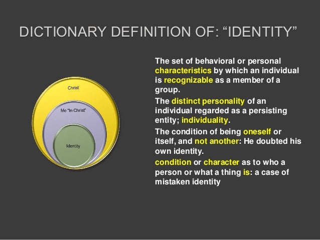 Session 1 What Is Identity And Why Is It So Foundational To Life Cha…