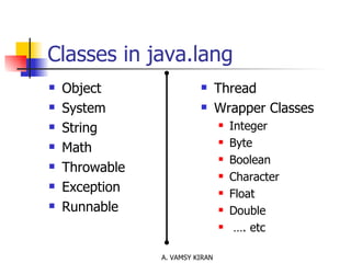 java packages | PPT | Programming Languages | Computing
