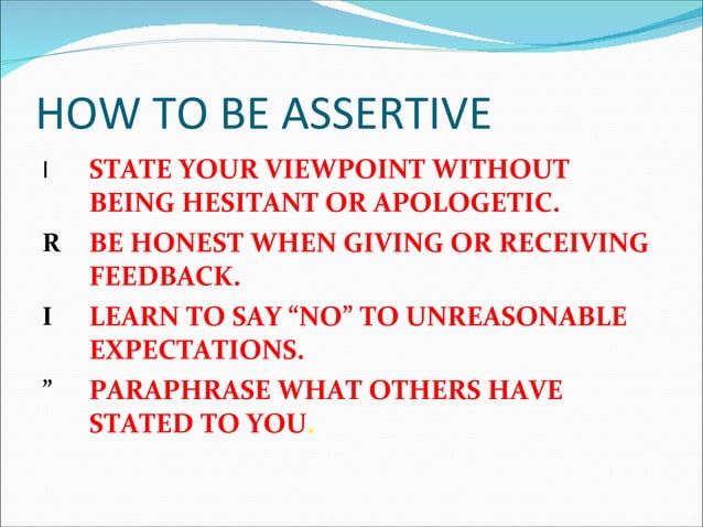 Session 12 assertiveness ( SMS ) | PPT