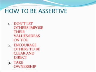 Session 12 assertiveness ( SMS ) | PPT