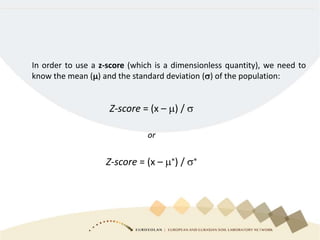 Good laboratory practices. Internal quality control by z score approach ...