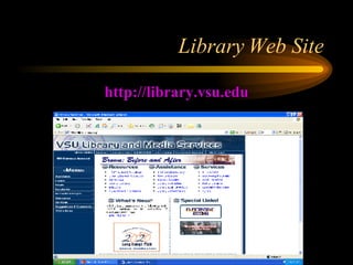 Session 1-VSU Library Overview | PPT