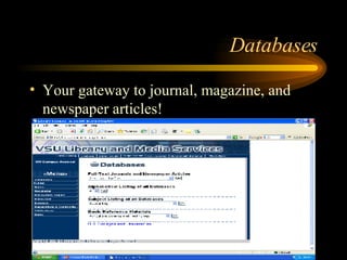 Session 1-VSU Library Overview | PPT