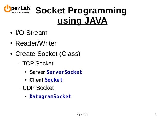 Socket Programming Using Java