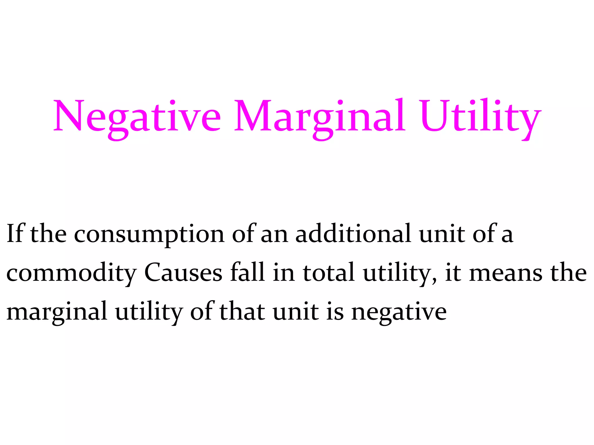 Marginal Utility | PPT