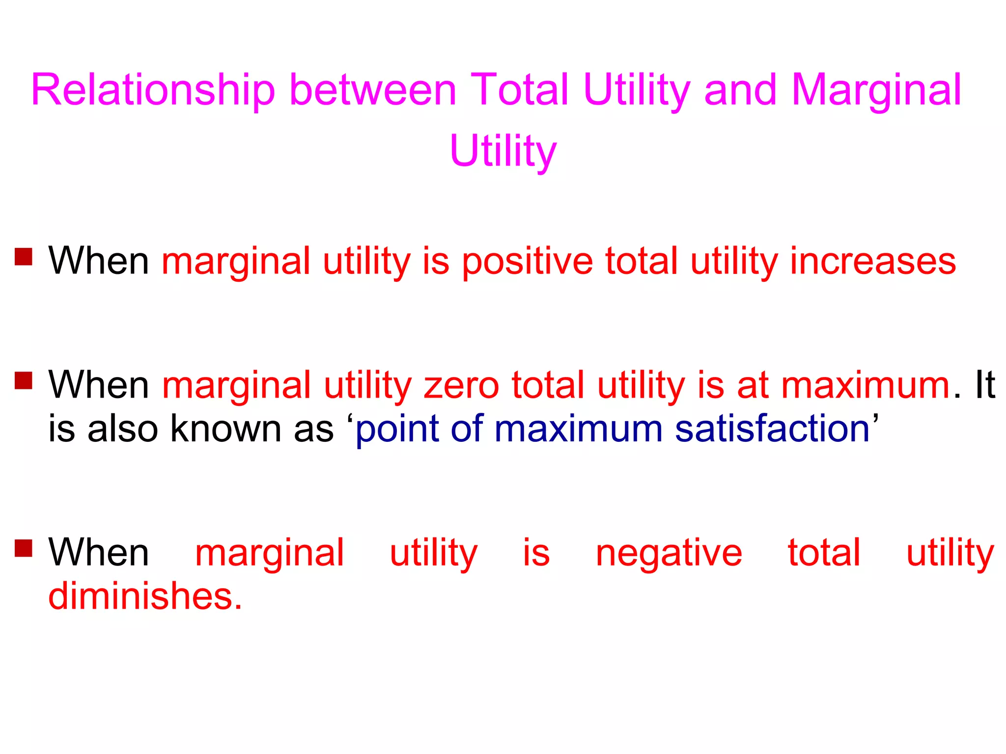 Marginal Utility | PPT