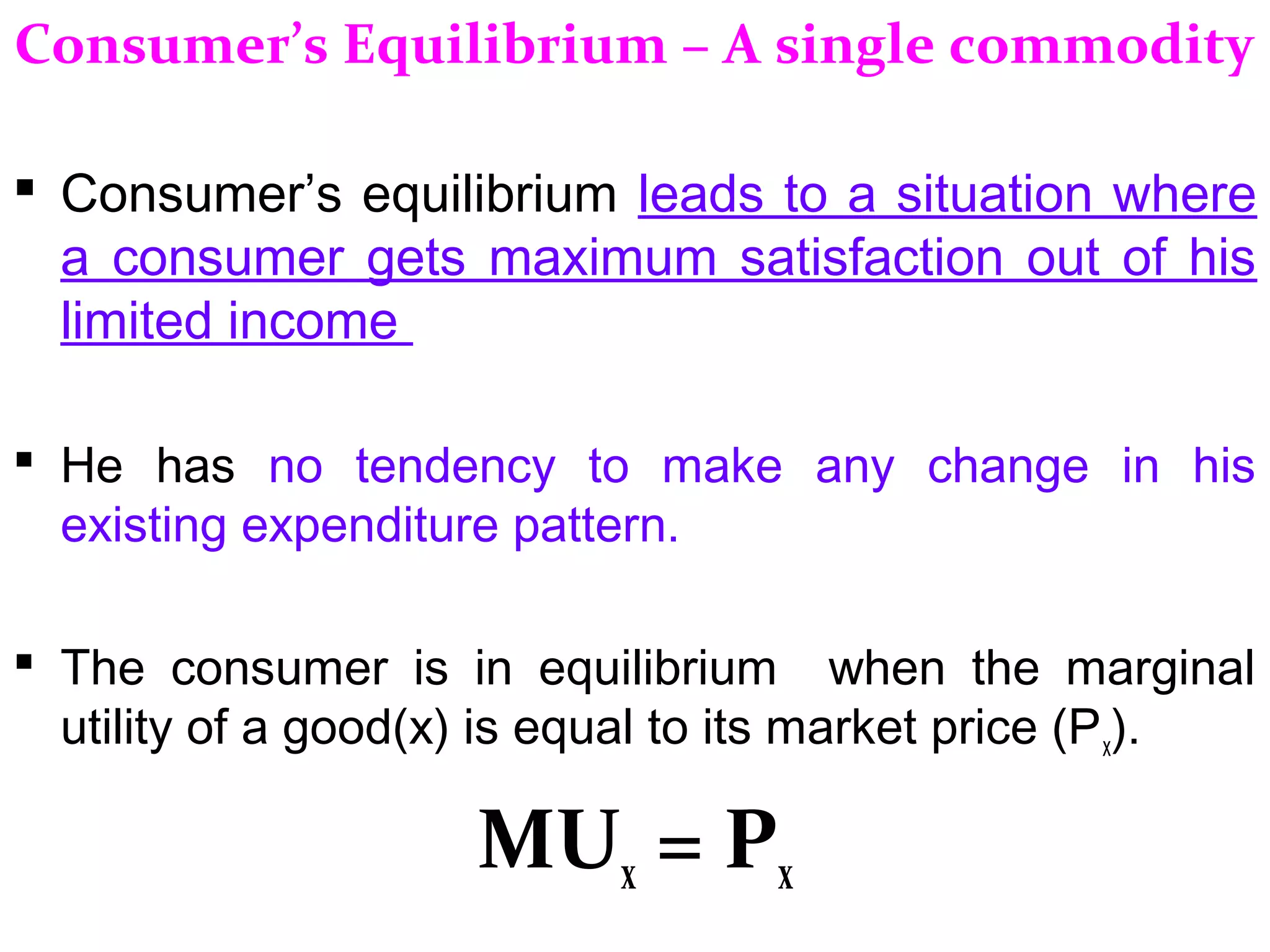 Marginal Utility | PPT
