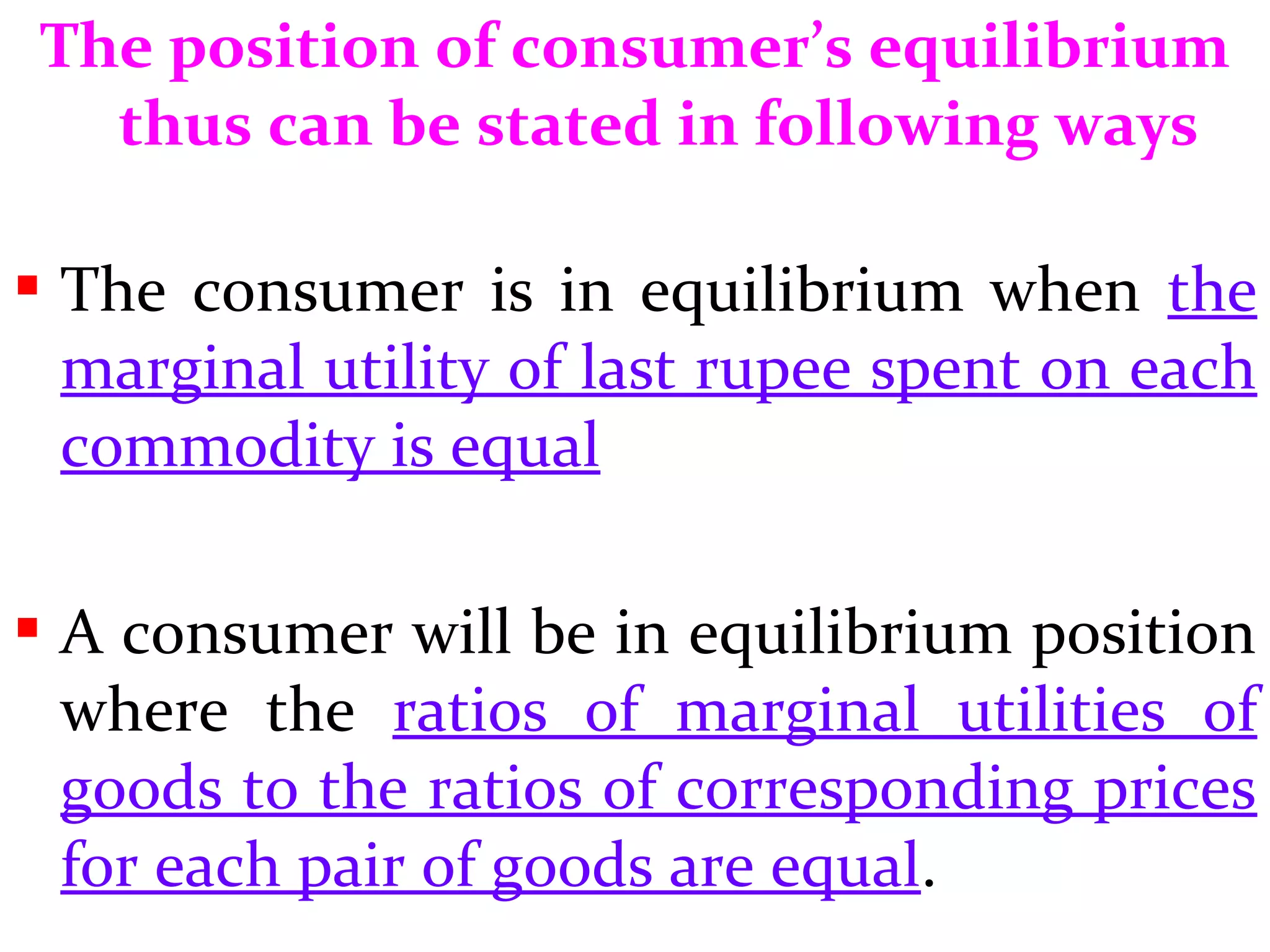 Marginal Utility | PPT