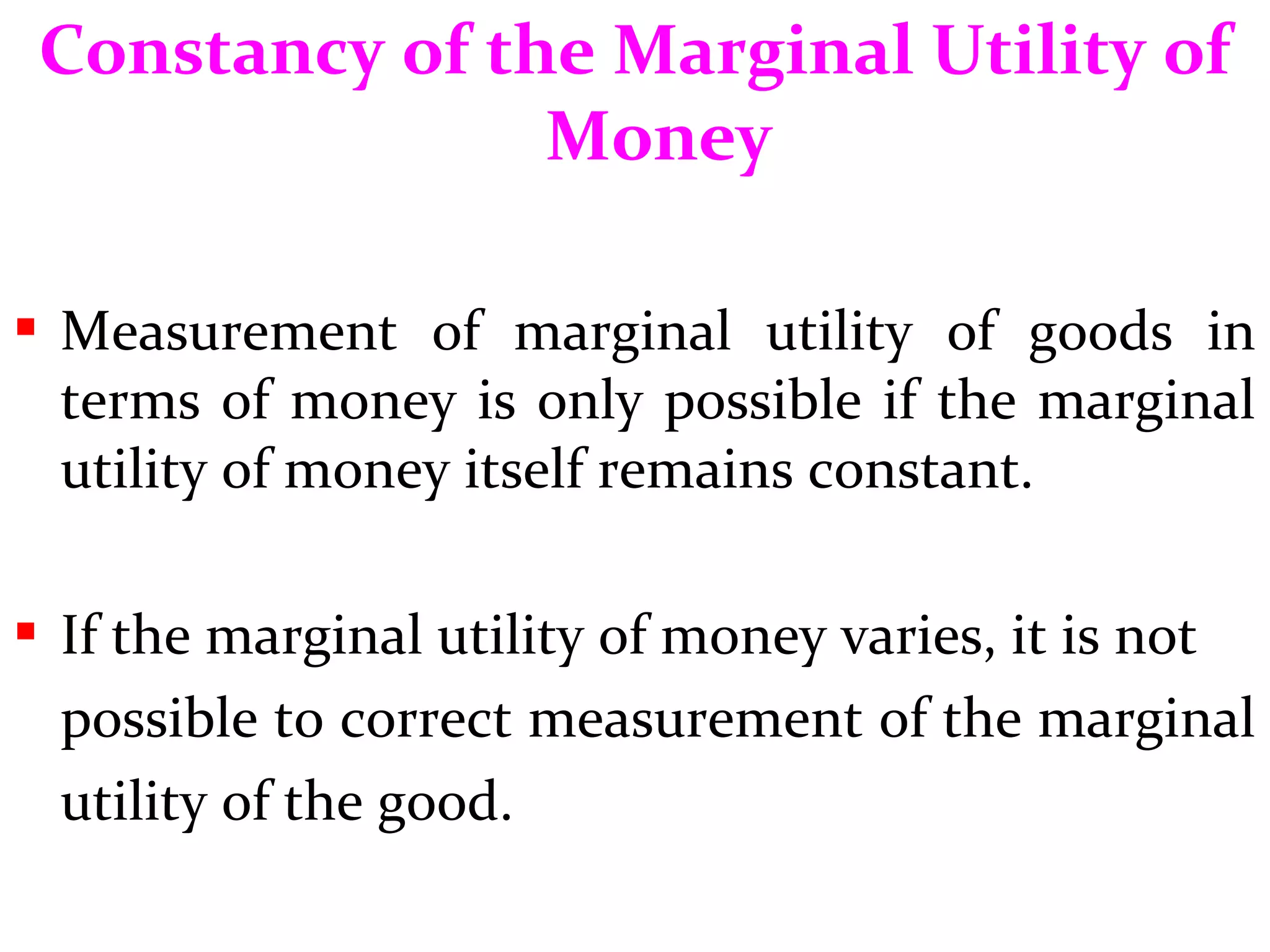 Marginal Utility | PPT