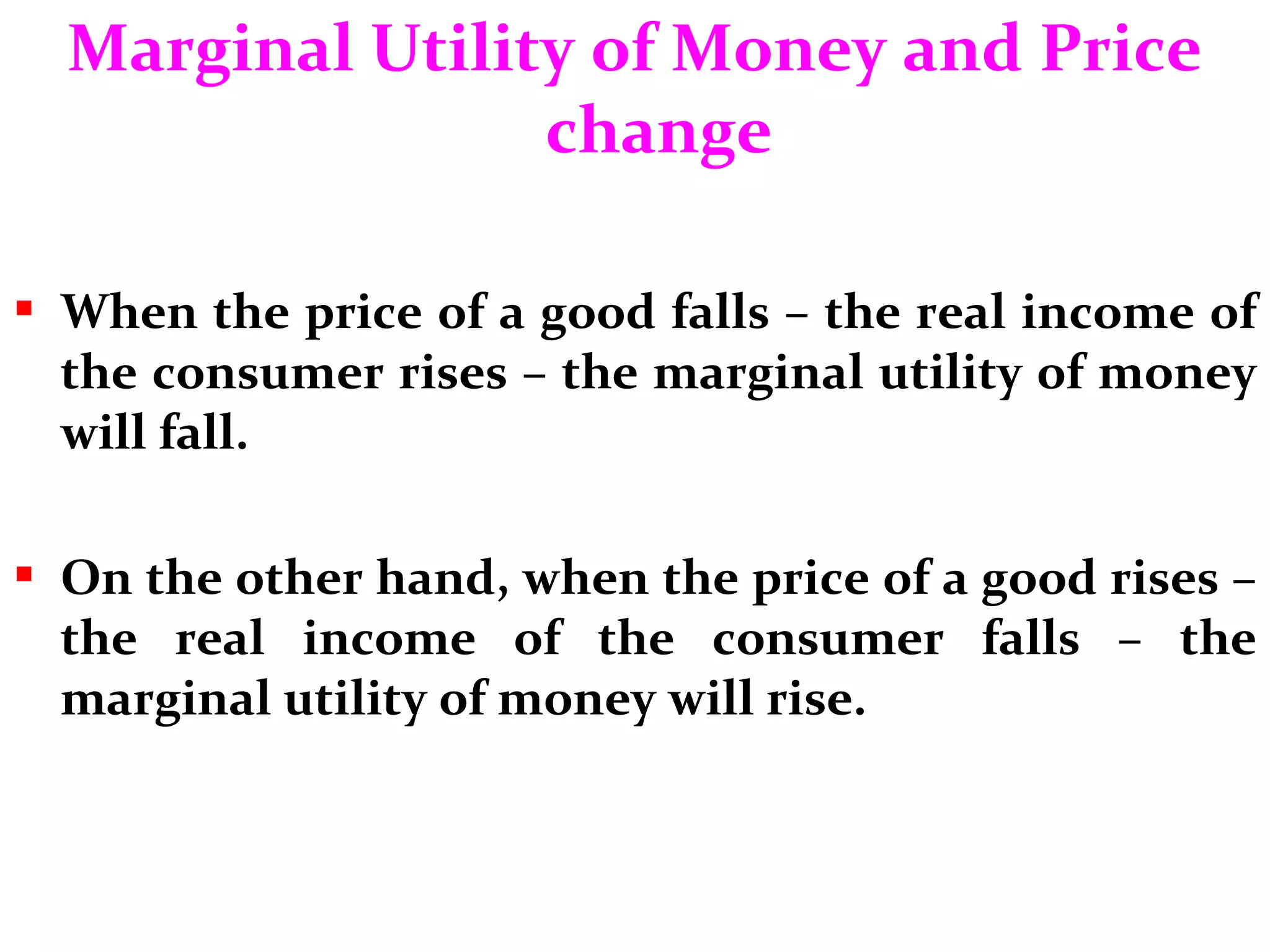 Marginal Utility | PPT