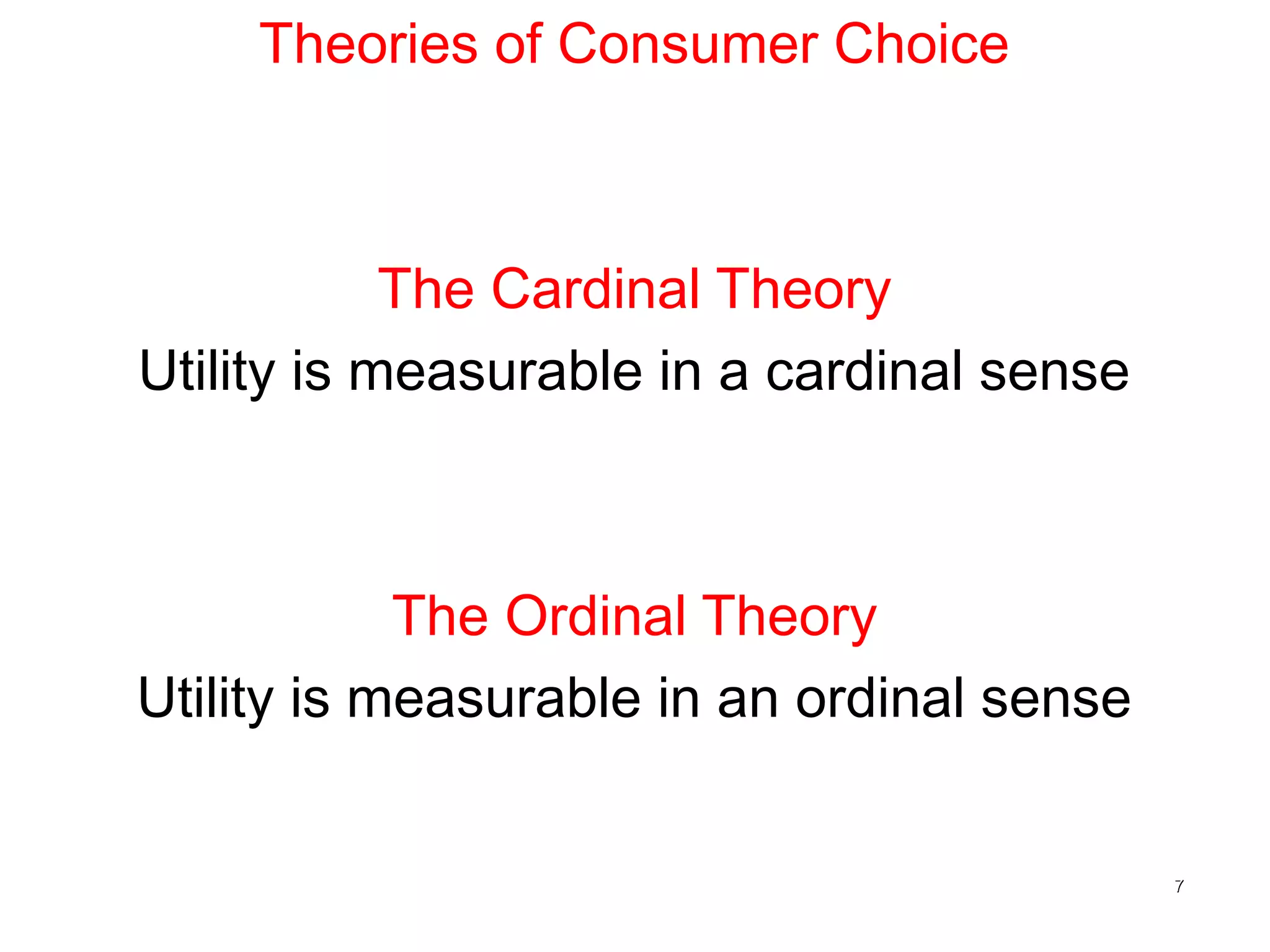 Marginal Utility | PPT