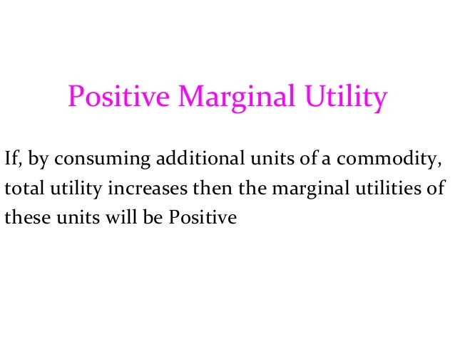 Marginal Utility