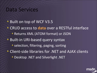 Time for a REST - .NET Framework v3.5 & RESTful Web Services | PPT | Web Development | Internet