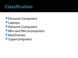 classification of digital computers | PPT