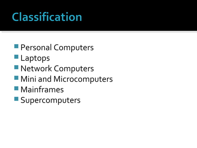 classification of digital computers | PPT