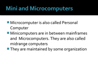 classification of digital computers | PPT