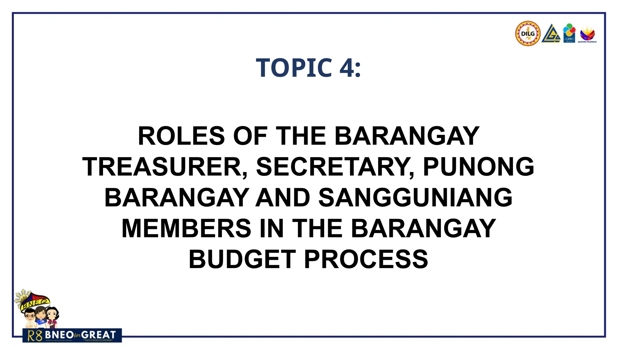 Session-3-The-Barangay-Budgetsession 458 | PPTX