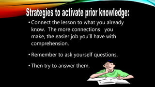 STRATEGIES TO ACTIVATE PRIOR KNOWLEDGE | PPT