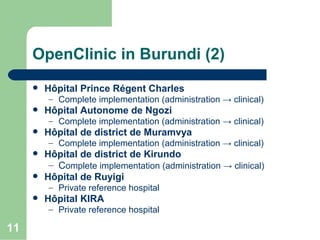 Session 5 b Hospital Information Management with OpenClinic in Africa ...