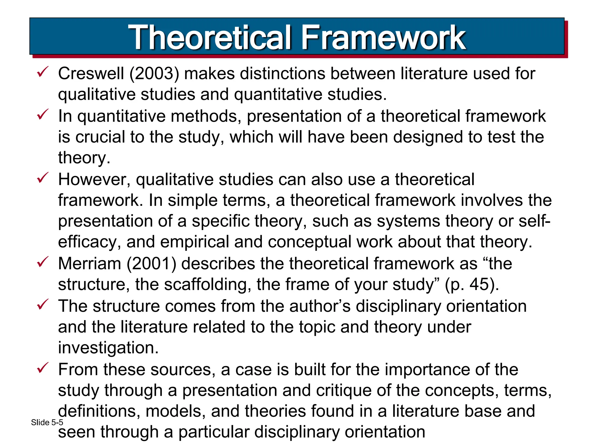 Session-5 Theoritical Framework.pptx document | PPT