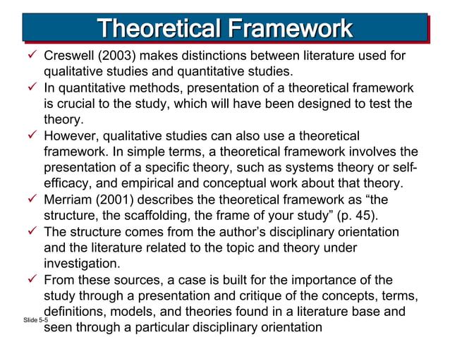 Session-5 Theoritical Framework.pptx document | PPT