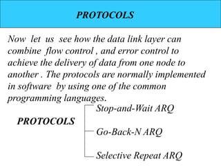 session -7 - Sliding Window Protocol 1- N oisy Channels.ppt | Computer Networking | Computing