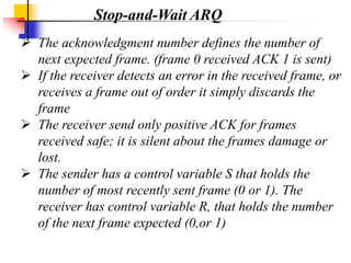 session -7 - Sliding Window Protocol 1- N oisy Channels.ppt | Computer ...