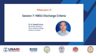 Session-7 NBSU Discharge criteria PPT.pptx