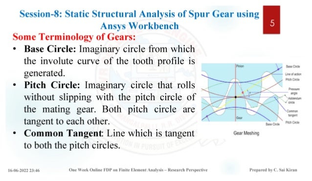 Session-8 Static Structural Analysis of Spur gear using ANSYS Workbench.pdf