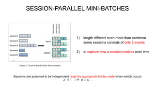 Session-based recommendations with recurrent neural networks | PPT