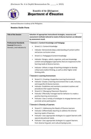 Session-Guide-bebebebebebebebebebebebebebe | PDF