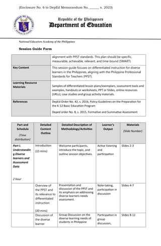 Session-Guide-bebebebebebebebebebebebebebe | PDF