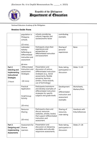 Session-Guide-bebebebebebebebebebebebebebe | PDF