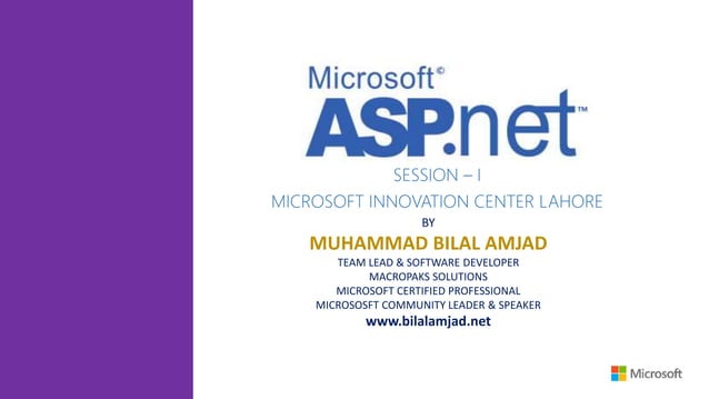 ASP.NET - Introduction to Web Forms and MVC | PPT