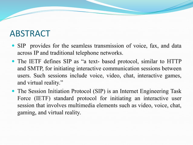 Session Initiation Protocol Pptx Web Conferencing Computer Software And Applications