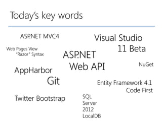 Building CLR/H Registration Site with ASP.NET MVC4 and EF4CodeFirst | PPT